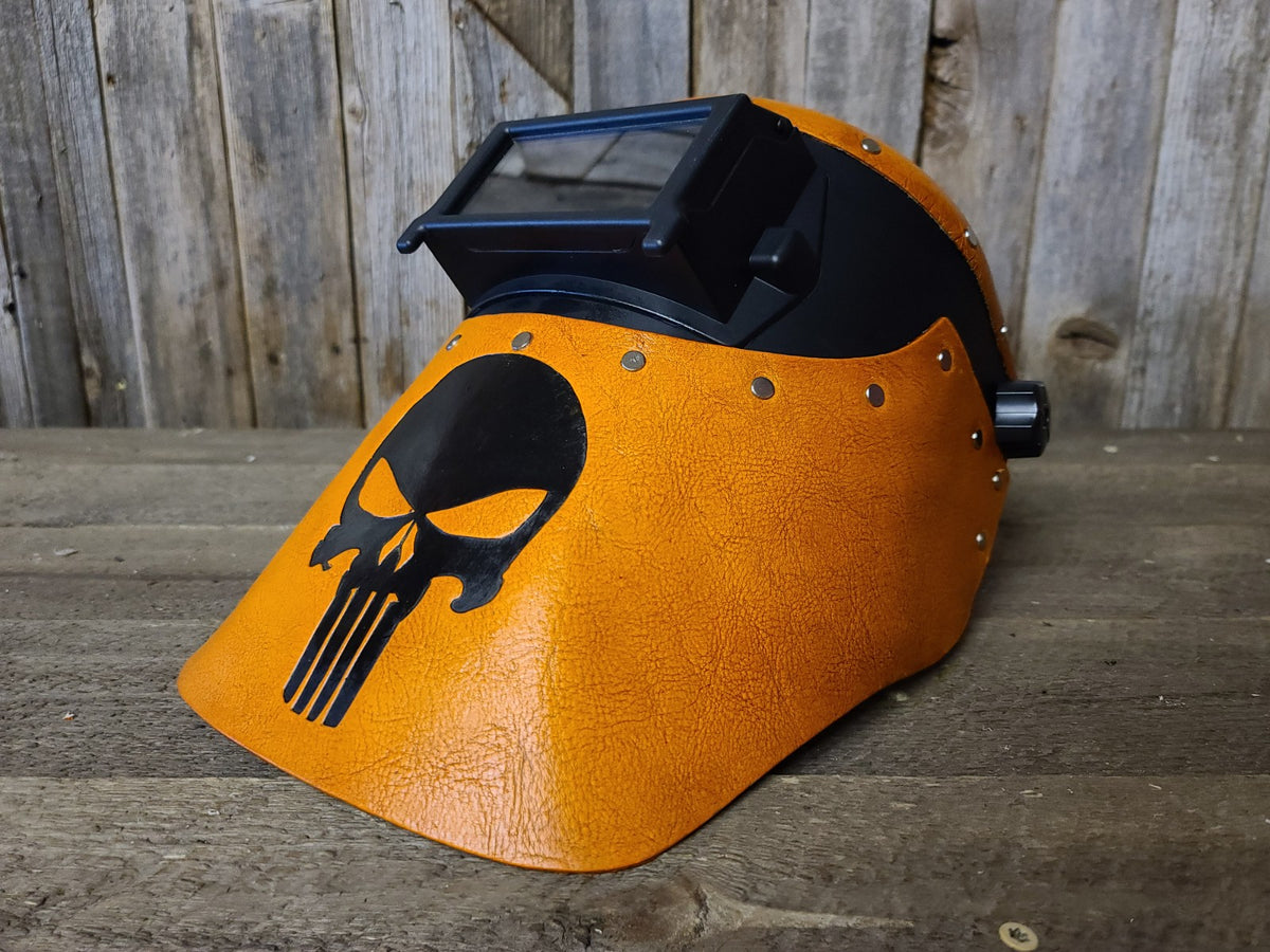Outlaw Leather - Welding Hood - Punisher -Tan