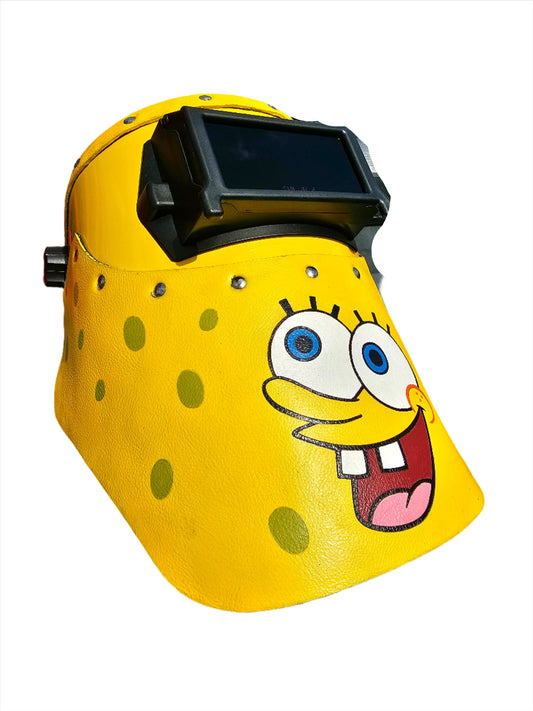 Outlaw Leather - Welding Hood - Sponge Bob Welding Hood